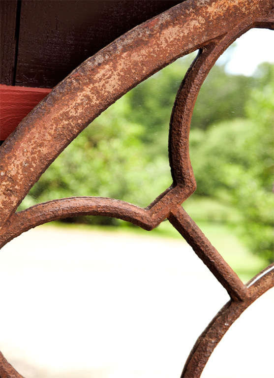 Round Metal Frame Mirror at 1stDibs | round metal framed mirror