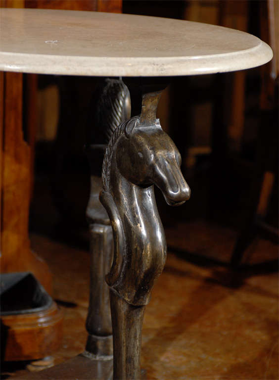 Bronze Horse Head Table at 1stDibs