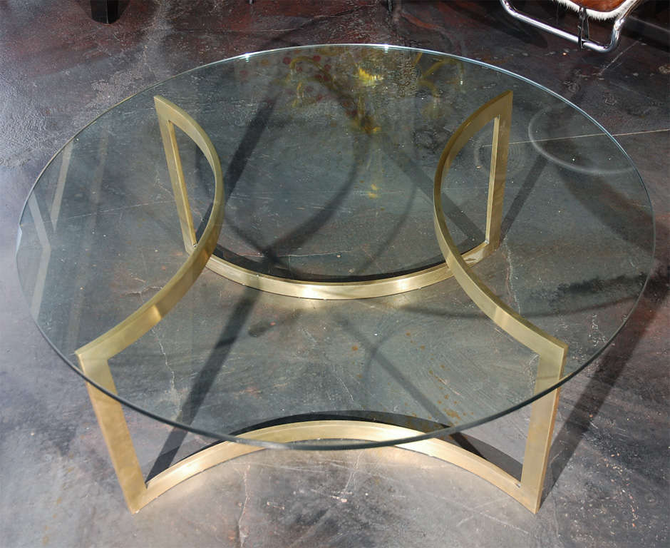 Brass Table in the Manner of Brueton at 1stDibs
