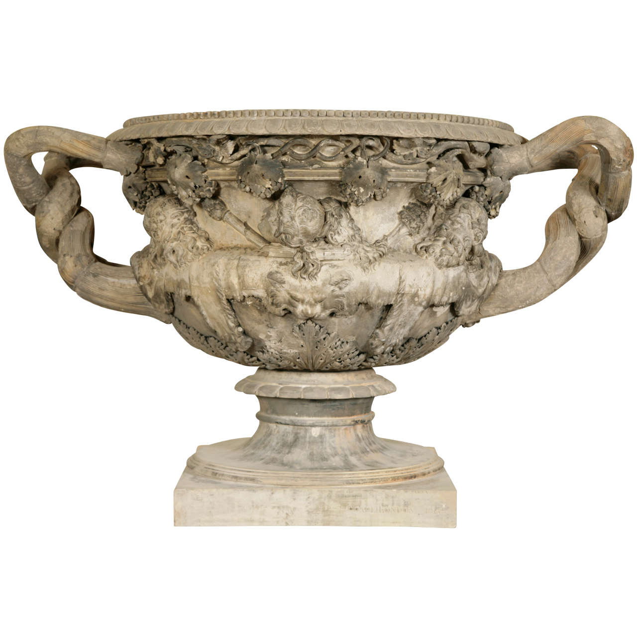 Monumental Coade Stone Copy of the Warwick Vase, Cast in 1817 at 1stDibs