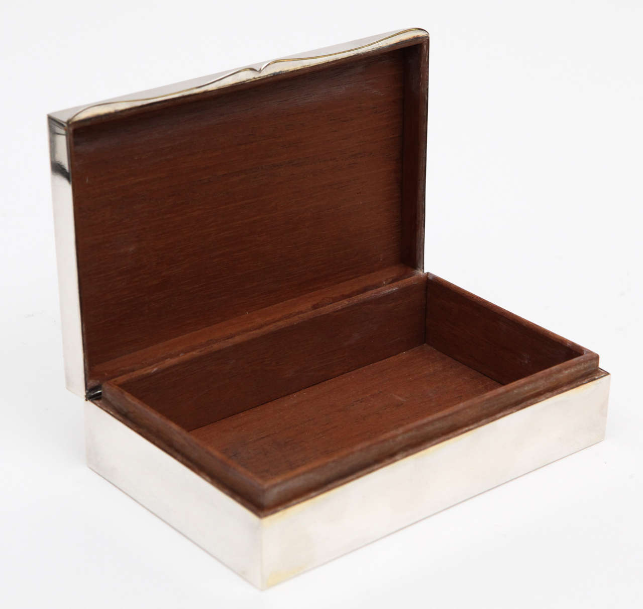 Vintage English Sterling Silver Box with Enameled Top at 1stDibs