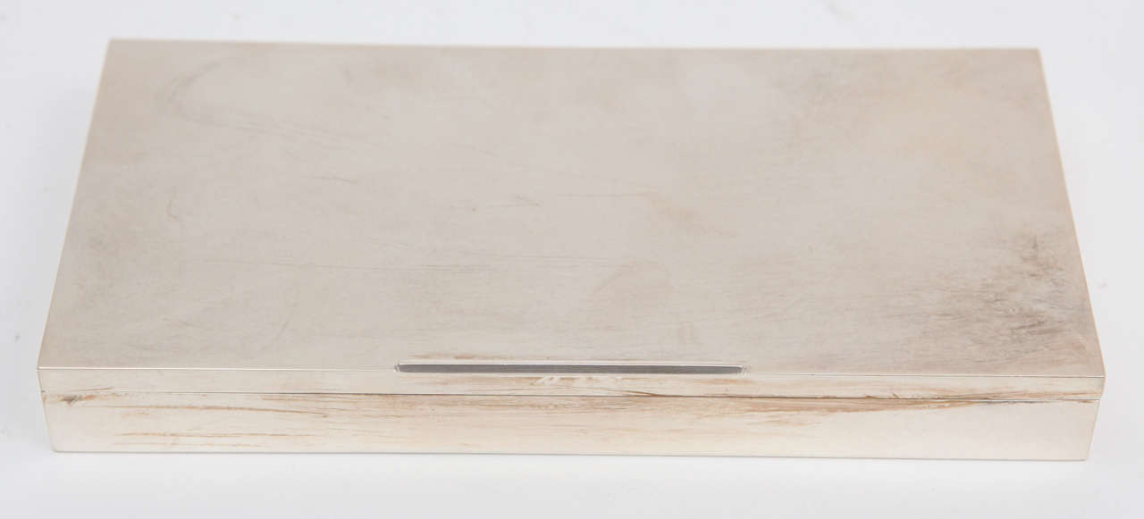 Vintage French Sterling Silver Cartier Box at 1stDibs