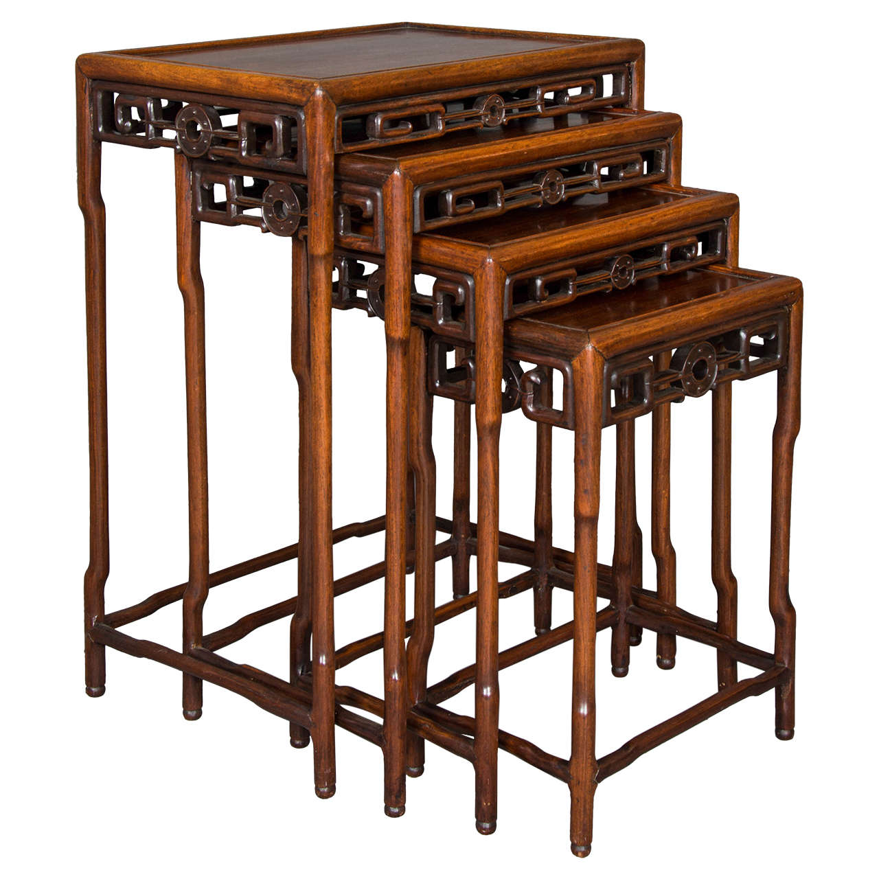 Nest of Padouk Chinese Tables For Sale at 1stDibs