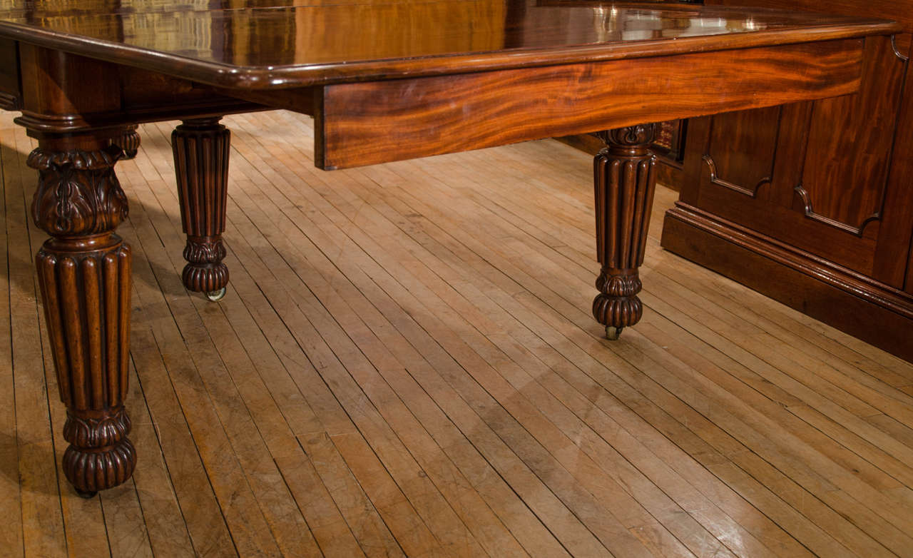 19th Century Mahogany Dining Table with Reeded Legs at 1stDibs | reeded ...