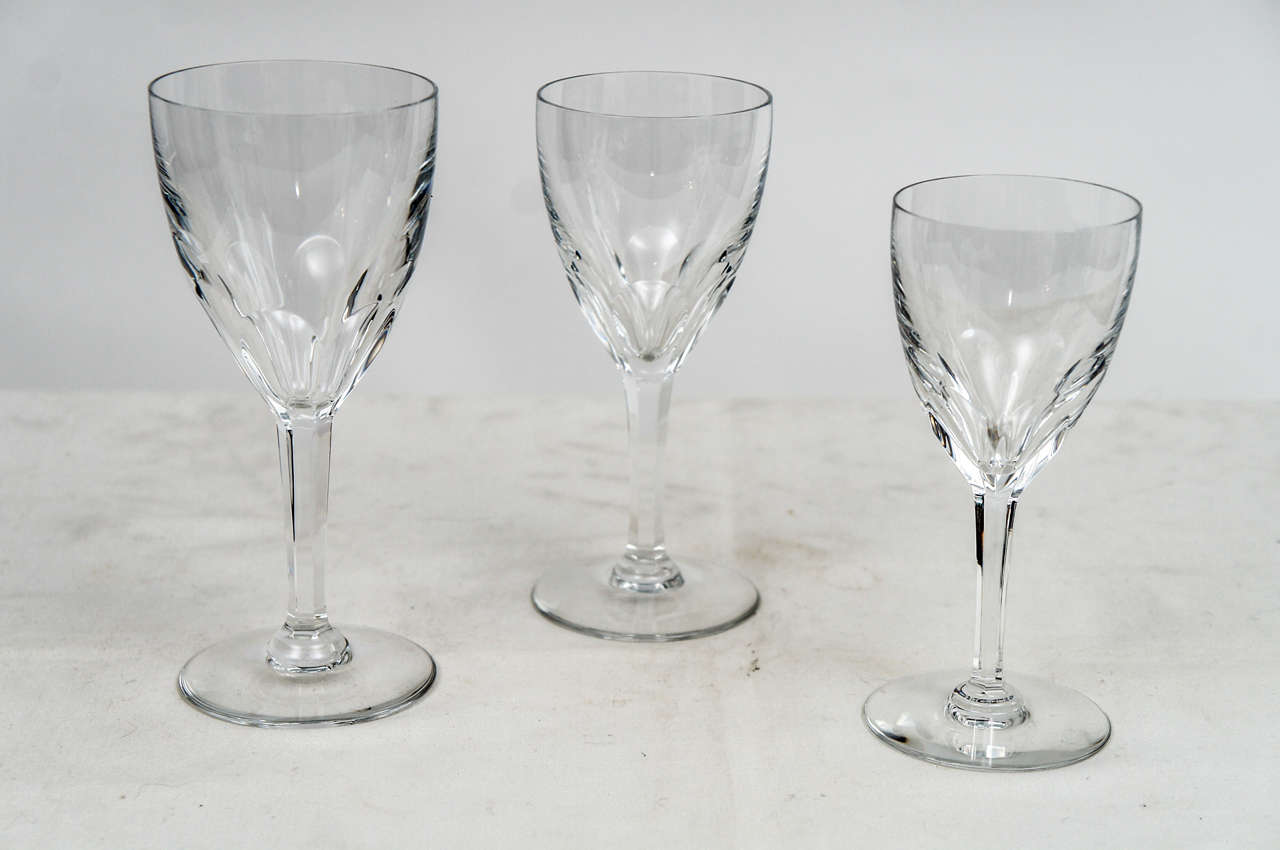 Baccarat Stemware - Genova Pattern at 1stDibs | baccarat stemware ...
