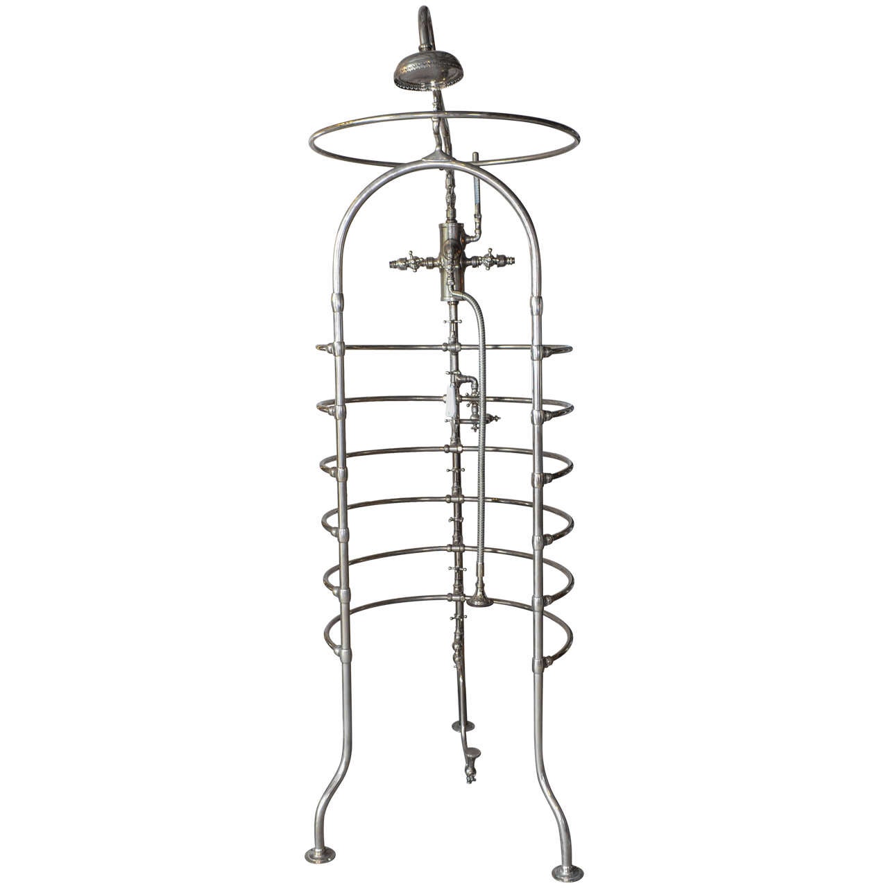 Original French Free-Standing Nickel Needle Shower at 1stDibs | needle ...