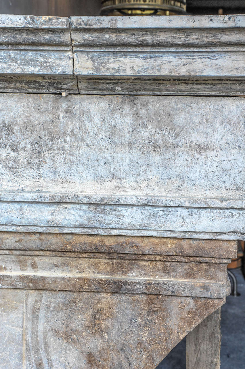 Spectacular 16th Century French Castle Fireplace from Hard French Stone ...