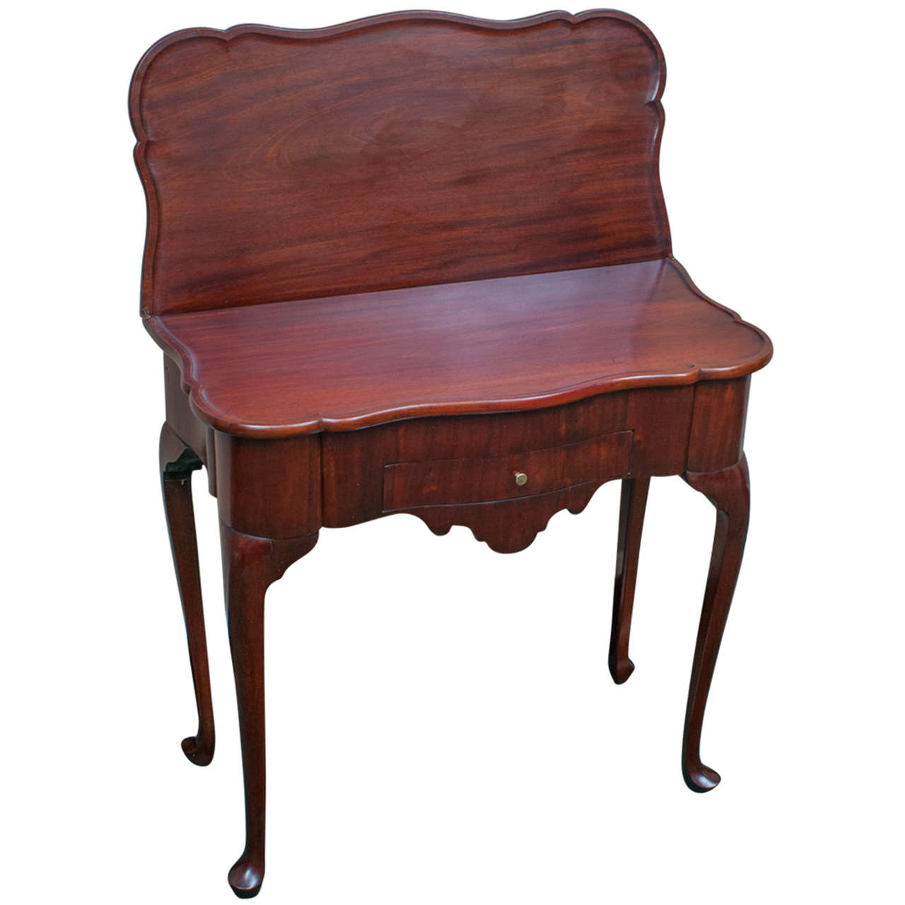 Queen Anne Style Games Table For Sale at 1stDibs