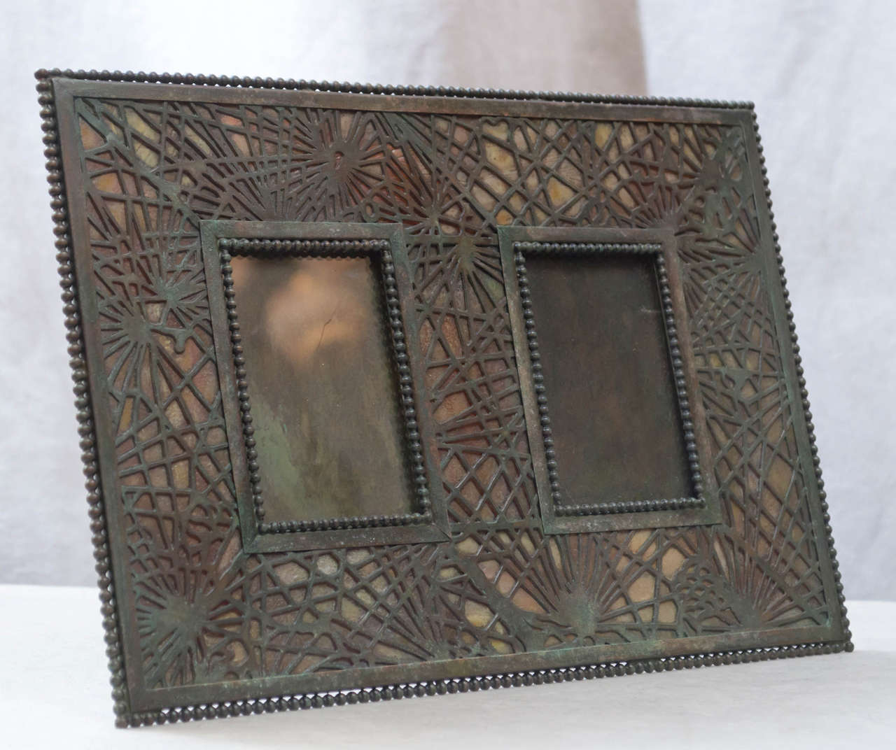 Tiffany Studios Pine Needle Pattern Picture Frame at 1stDibs