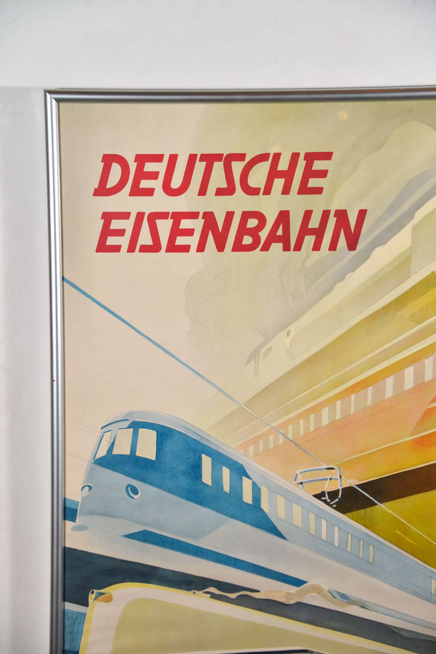Machine Age Art Deco German Streamline Modernist Transportation Poster ...