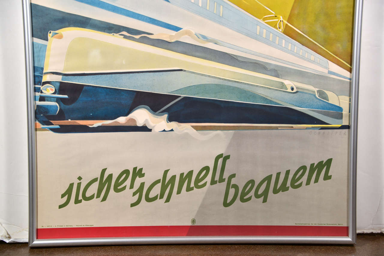 Machine Age Art Deco German Streamline Modernist Transportation Poster ...
