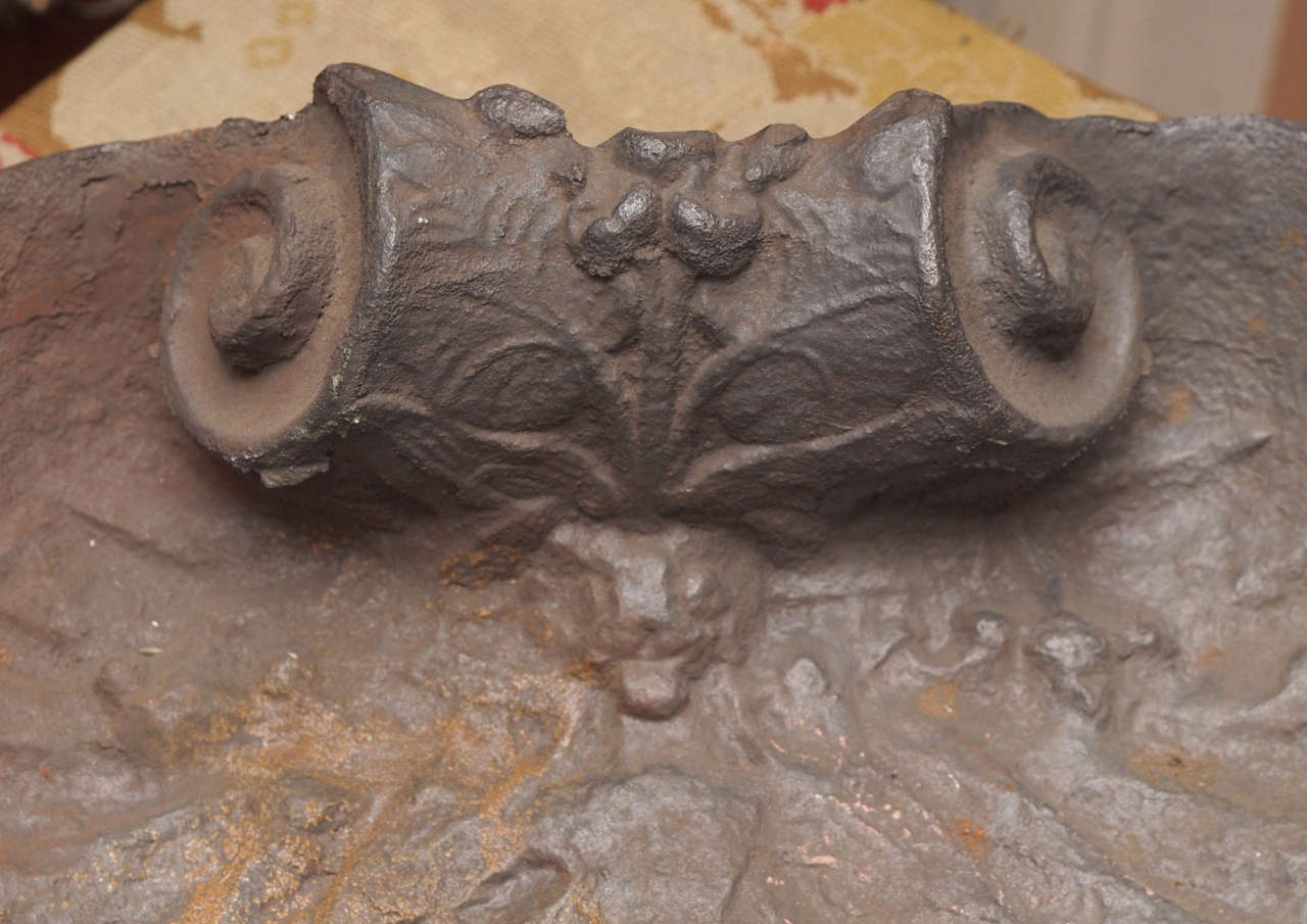 Iron Scallop Shell Basin For Sale at 1stDibs