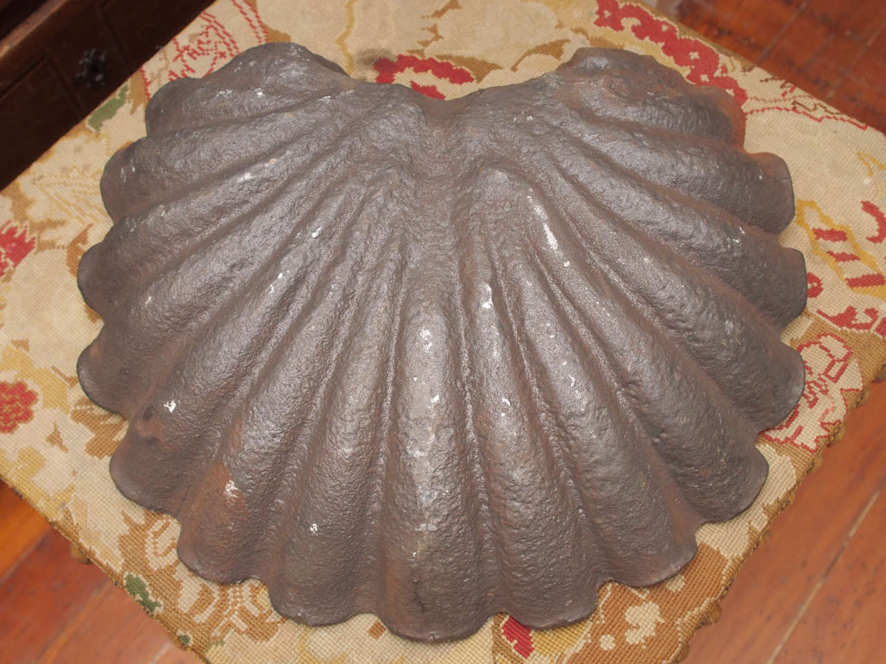 Iron Scallop Shell Basin For Sale at 1stDibs