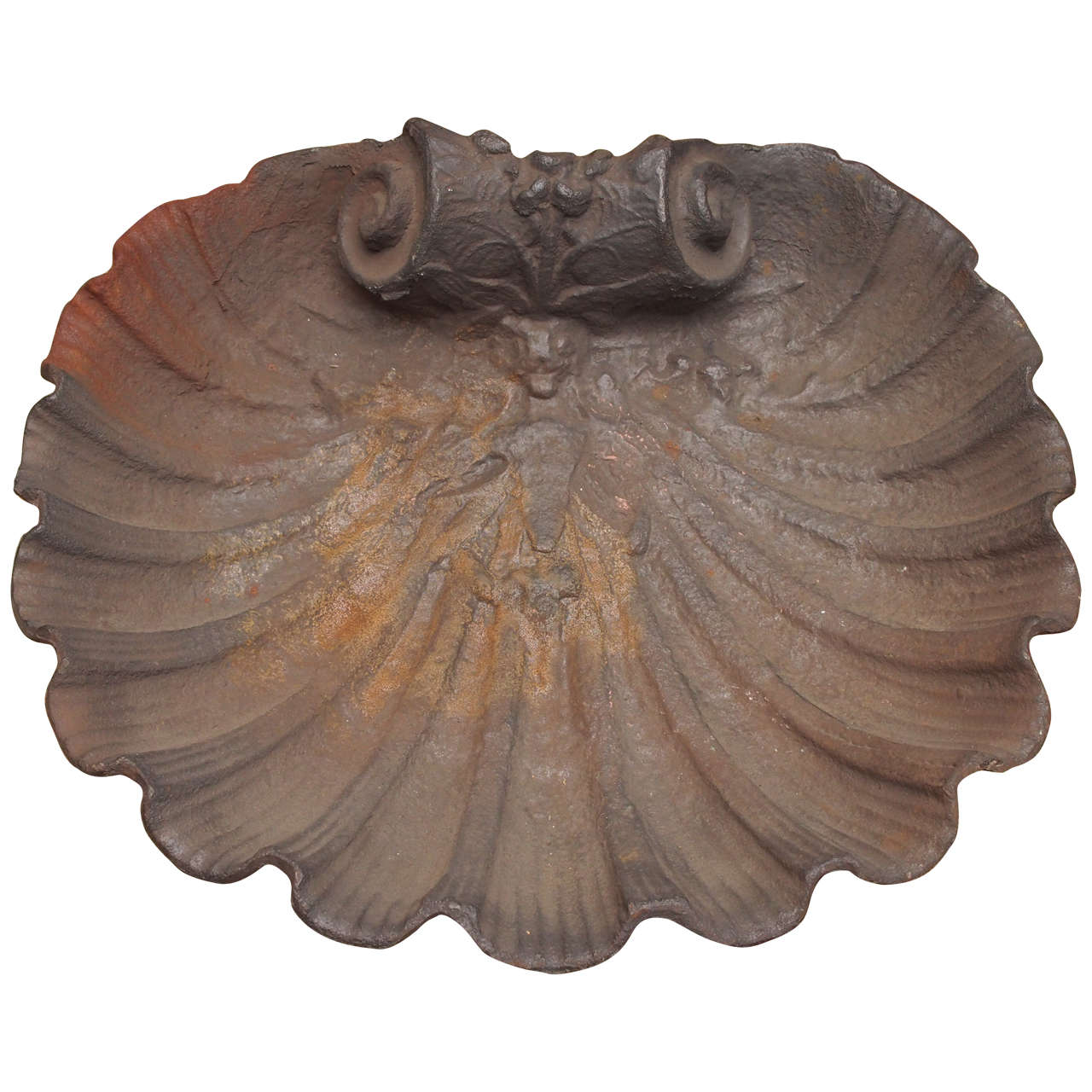 Iron Scallop Shell Basin For Sale at 1stDibs