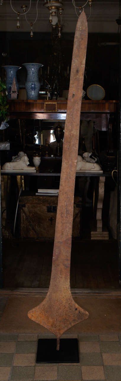 An Unusually Large 19th Century Topoke Tribe Currency Sword For Sale at ...