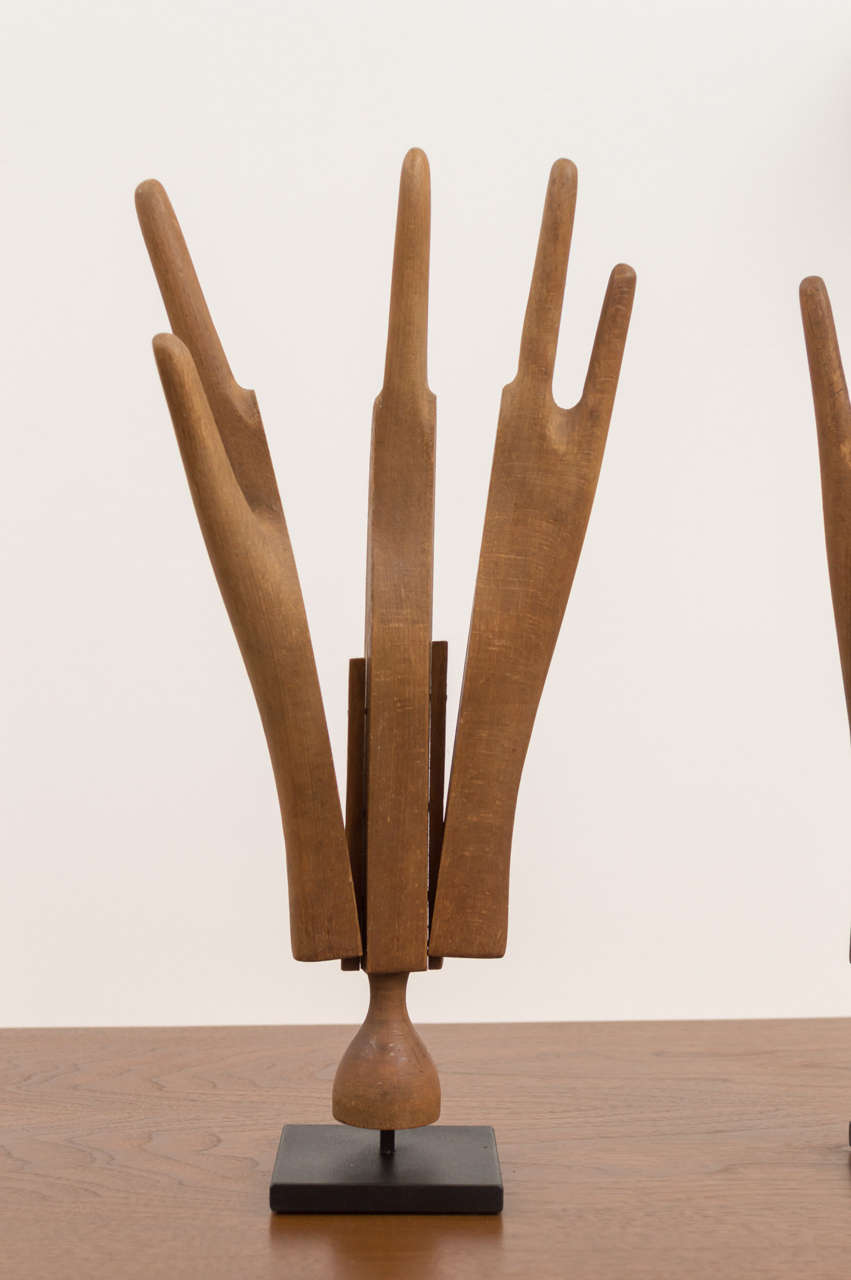 19th c. Wooden Glove Forms at 1stDibs