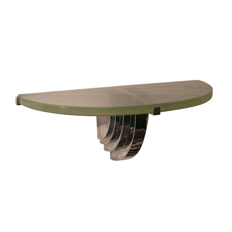 Art Deco Wall Mounted Console Table / Shelf at 1stDibs | art deco wall ...