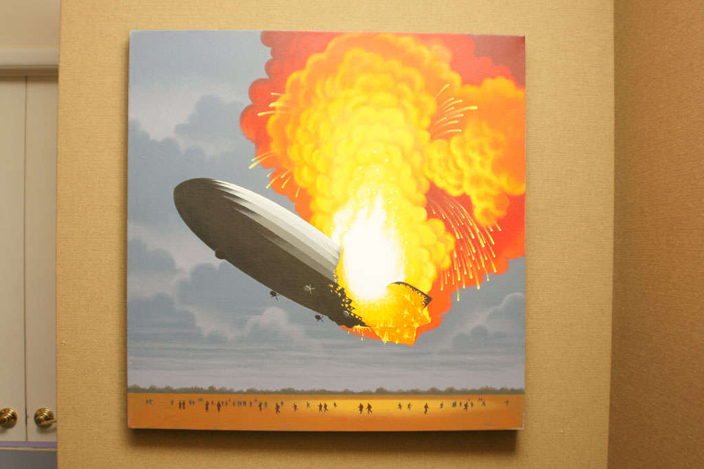 Hindenburg Disaster, Painting by Lynn Curlee For Sale at 1stDibs ...