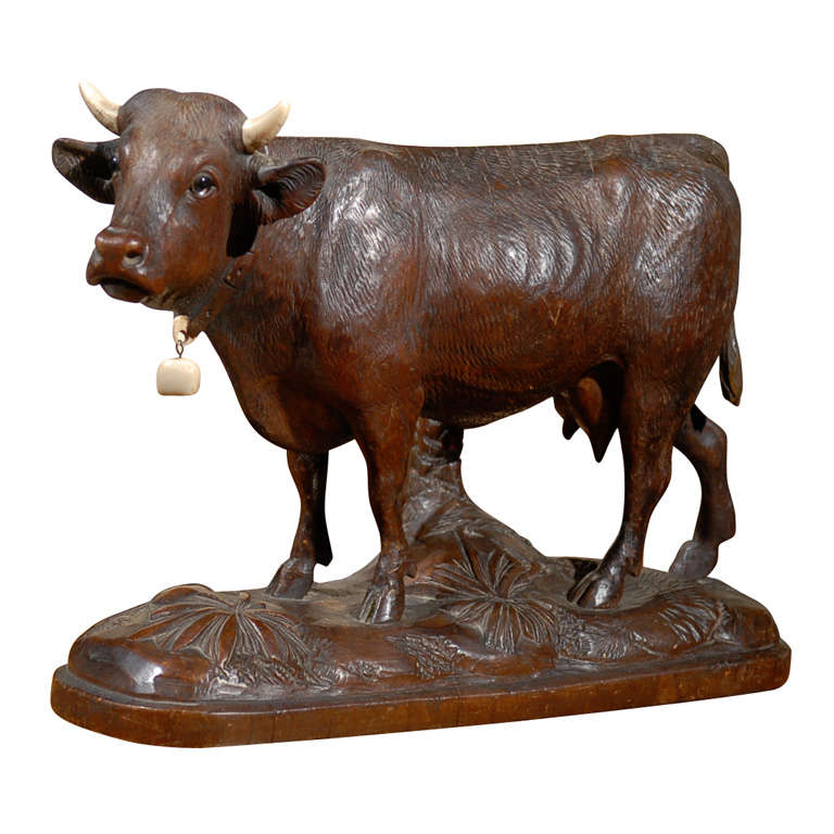Carved Cow - 40 For Sale on 1stDibs