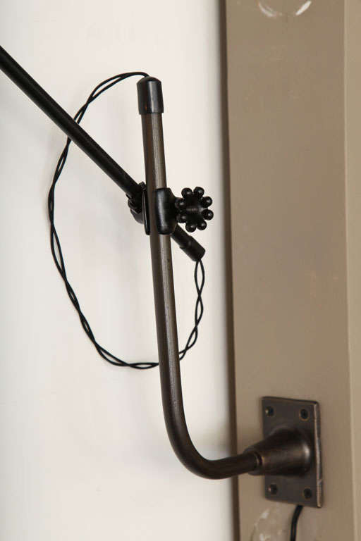 Vintage OC White Industrial Wall-Mount Swing-Arm Lamp at 1stDibs ...