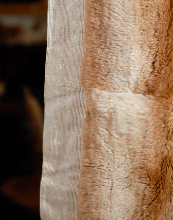 Vintage Vicuna Fur Throw/ Rug at 1stDibs