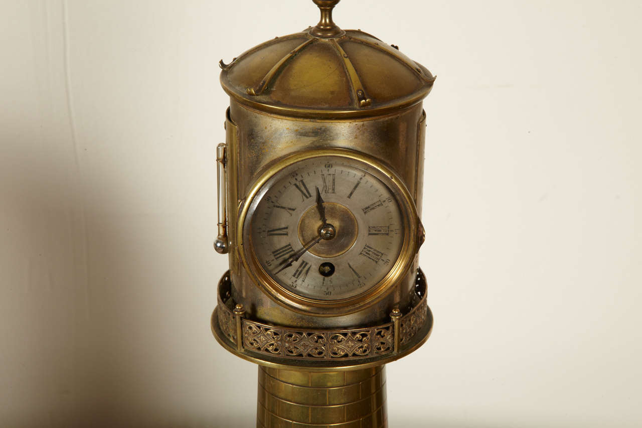 Lighthouse Clock at 1stDibs | lighthouse clocks antique