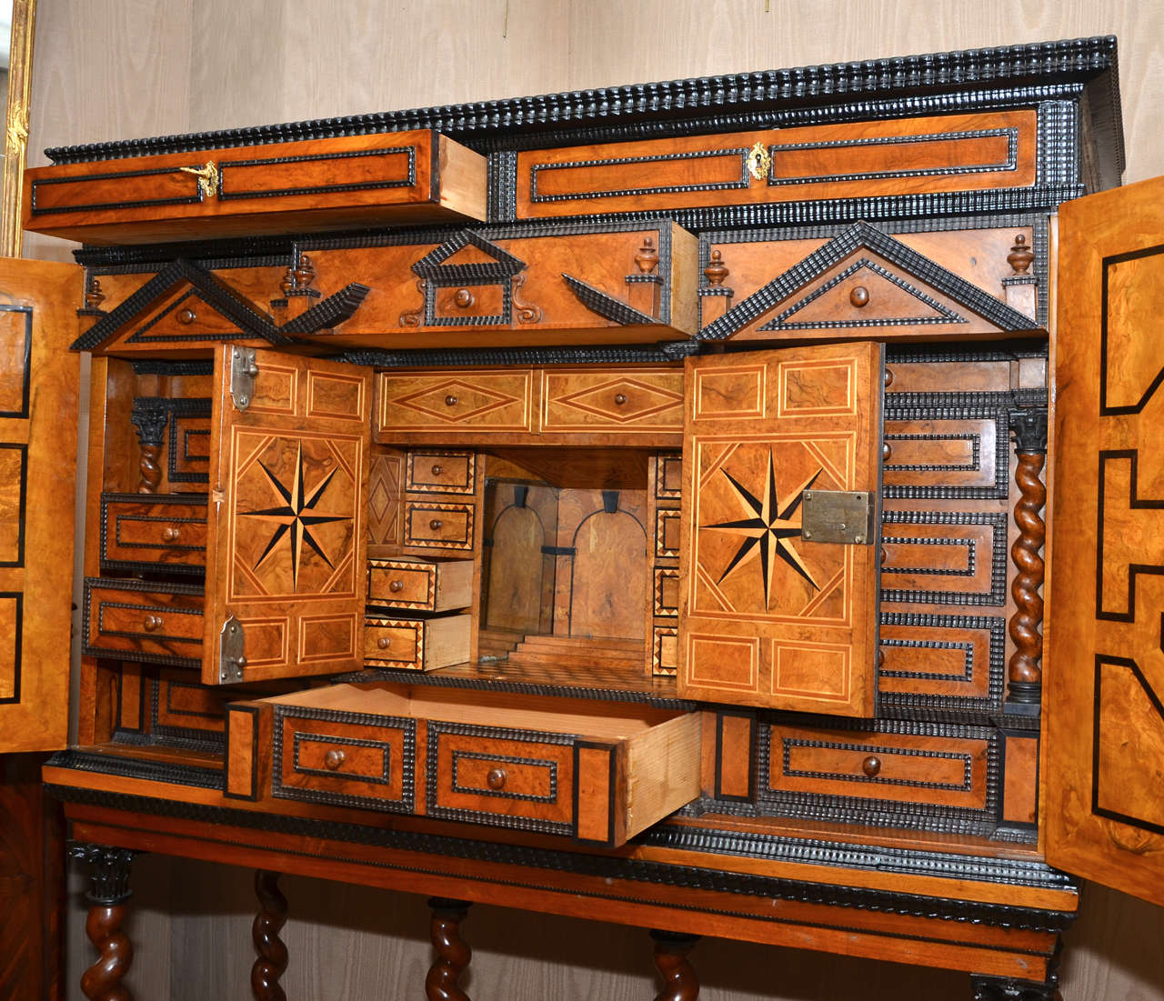 A French Louis XIV Cabinet on Stand For Sale at 1stDibs