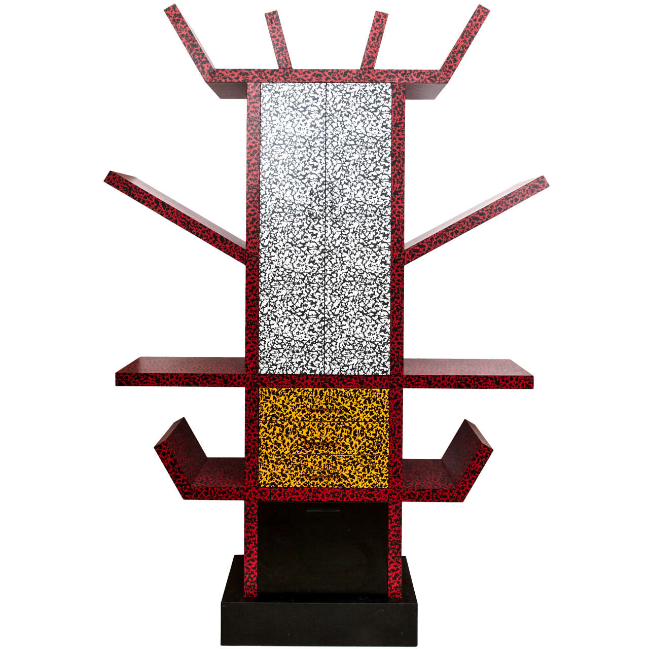 Memphis "Casablanca" Bookcase Designed by Ettore Sottsass, 1981 at 1stDibs