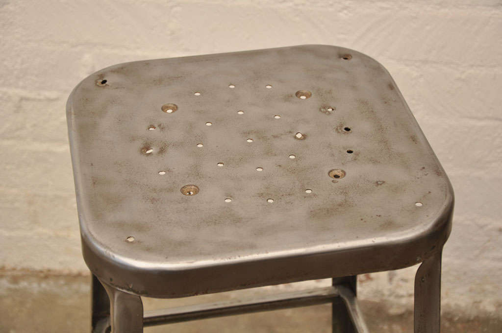 Tall Metal Stool by Lyon of Aurora at 1stDibs