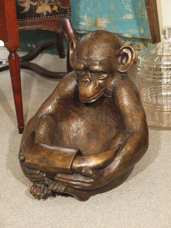 Old Asian bronze monkey at 1stDibs
