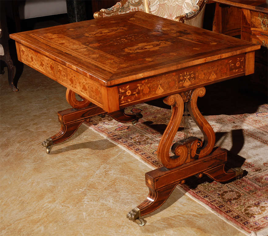 Inlaid, English Table For Sale at 1stDibs