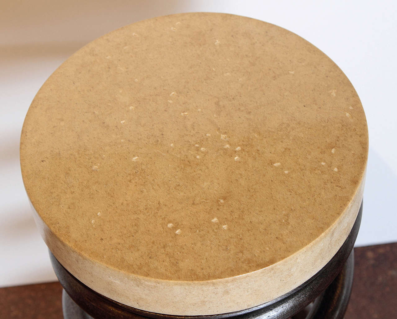 French Industrial Spring Side Table, Circa 1940's at 1stDibs