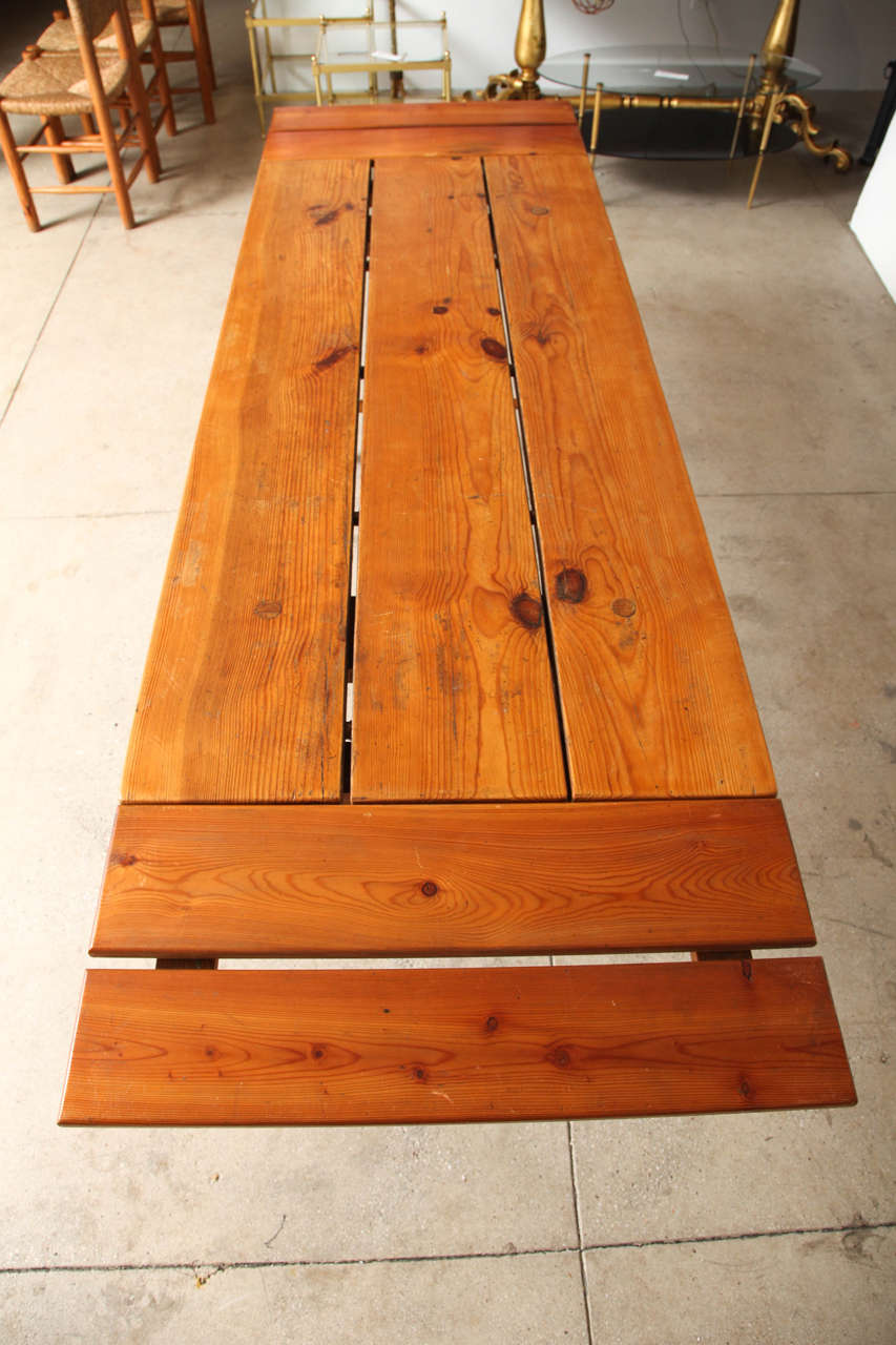 Charlotte Perriand Table and Six Chairs at 1stDibs