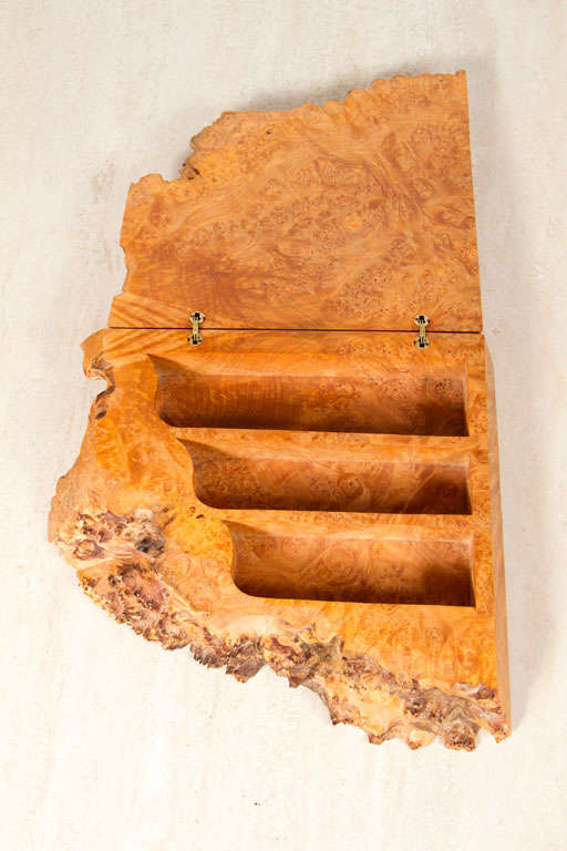 American Craft Oregon Birdseye Maple Burl Jewelry Box by Michael Elkan ...