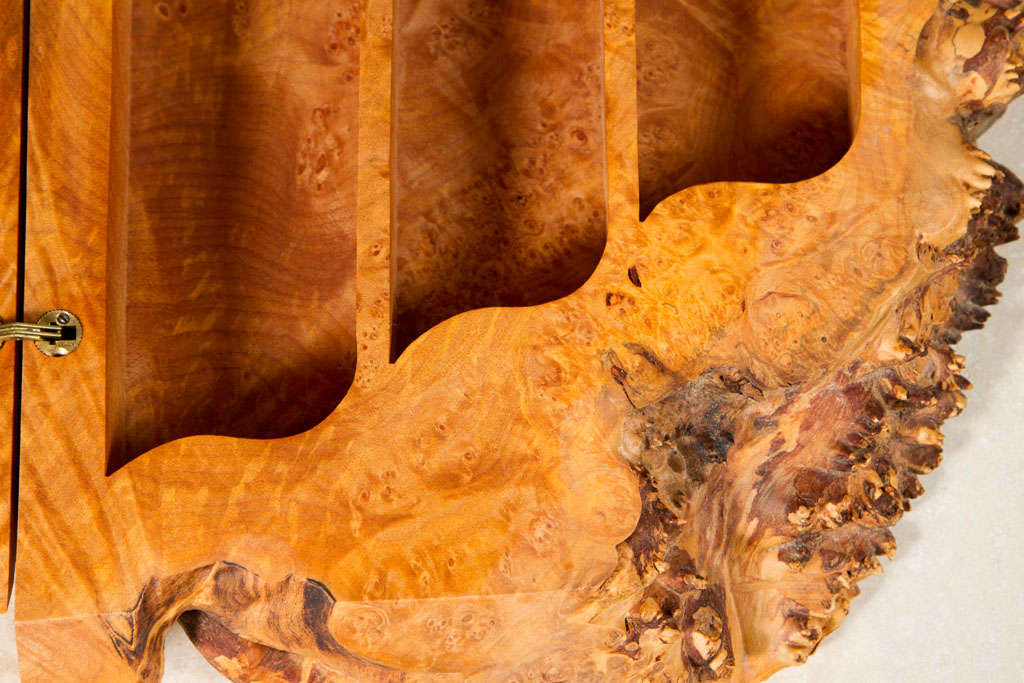 American Craft Oregon Birdseye Maple Burl Jewelry Box by Michael Elkan ...