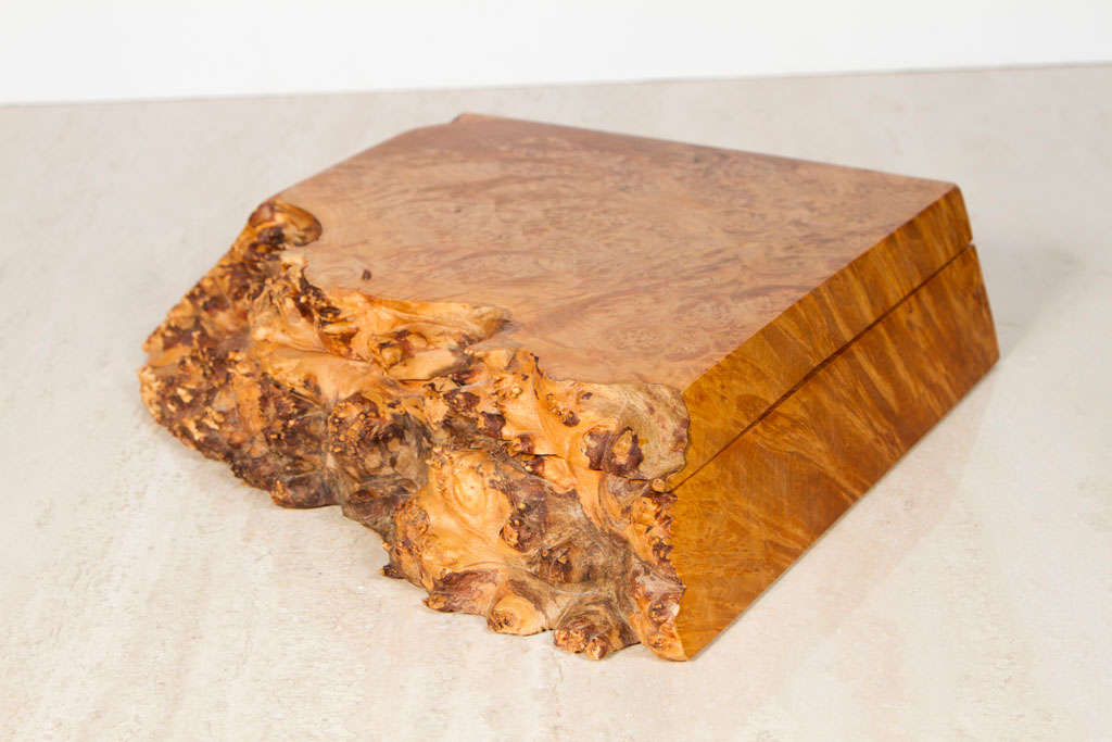 American Craft Oregon Birdseye Maple Burl Jewelry Box by Michael Elkan ...