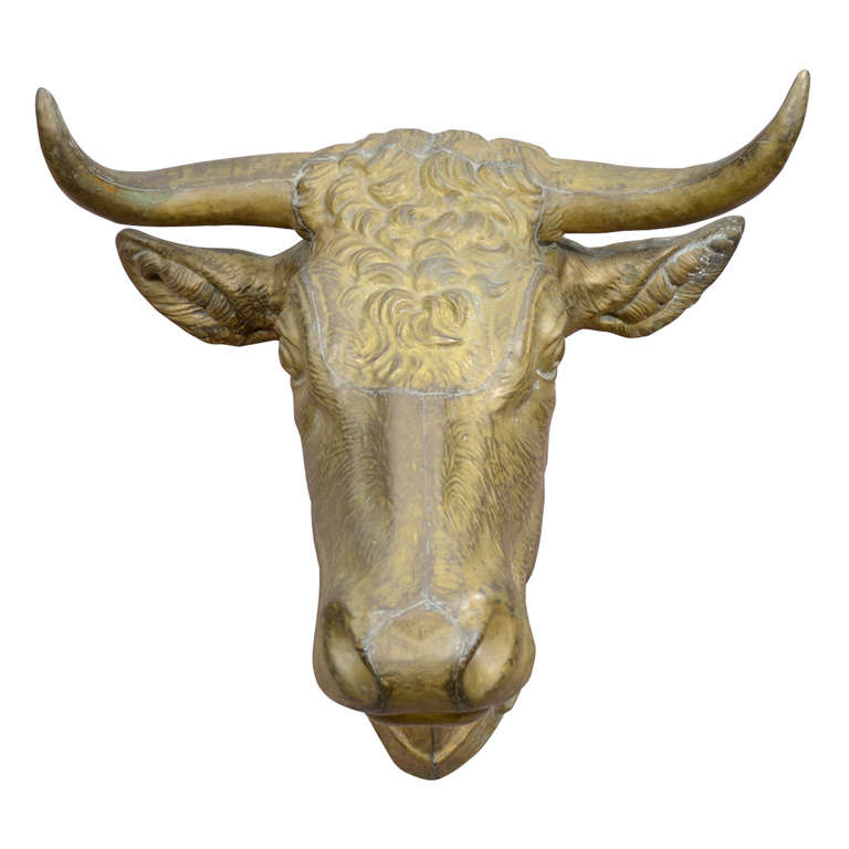 Antique French Bull Head Butcher's Trade Sign at 1stDibs | antique ...