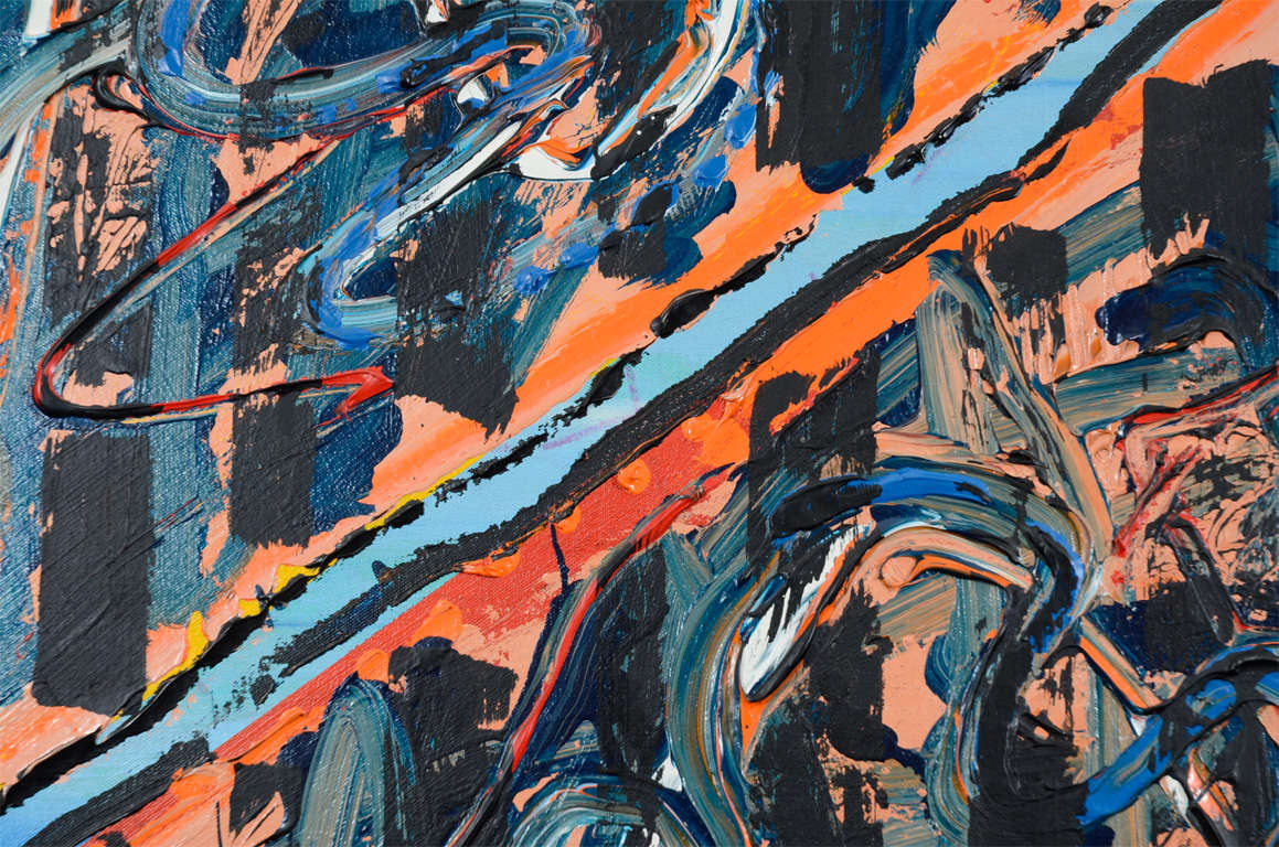 Abstract Oil on Canvas by Noted New York Artist Jamie Dalglish For Sale ...