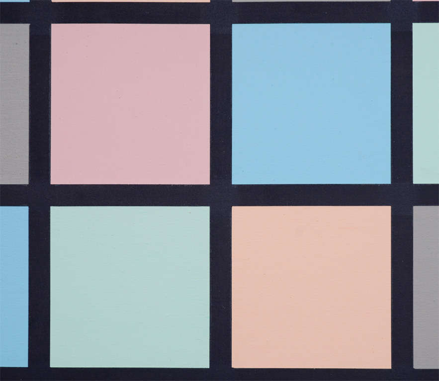 Acrylic on Canvas Tonal Color Block Painting at 1stDibs