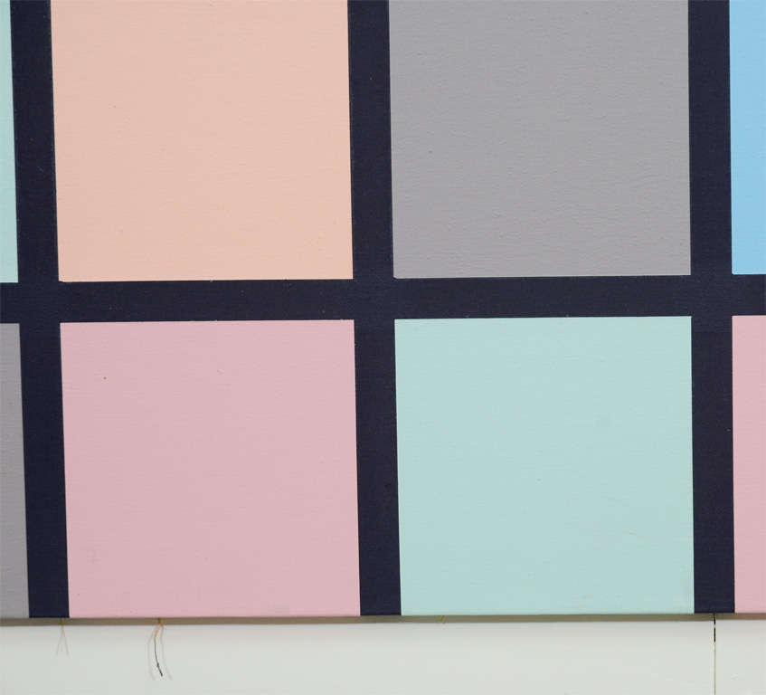 Acrylic on Canvas Tonal Color Block Painting at 1stDibs