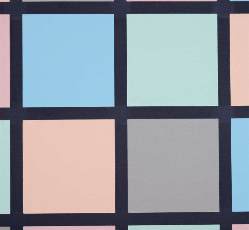 Acrylic on Canvas Tonal Color Block Painting at 1stDibs