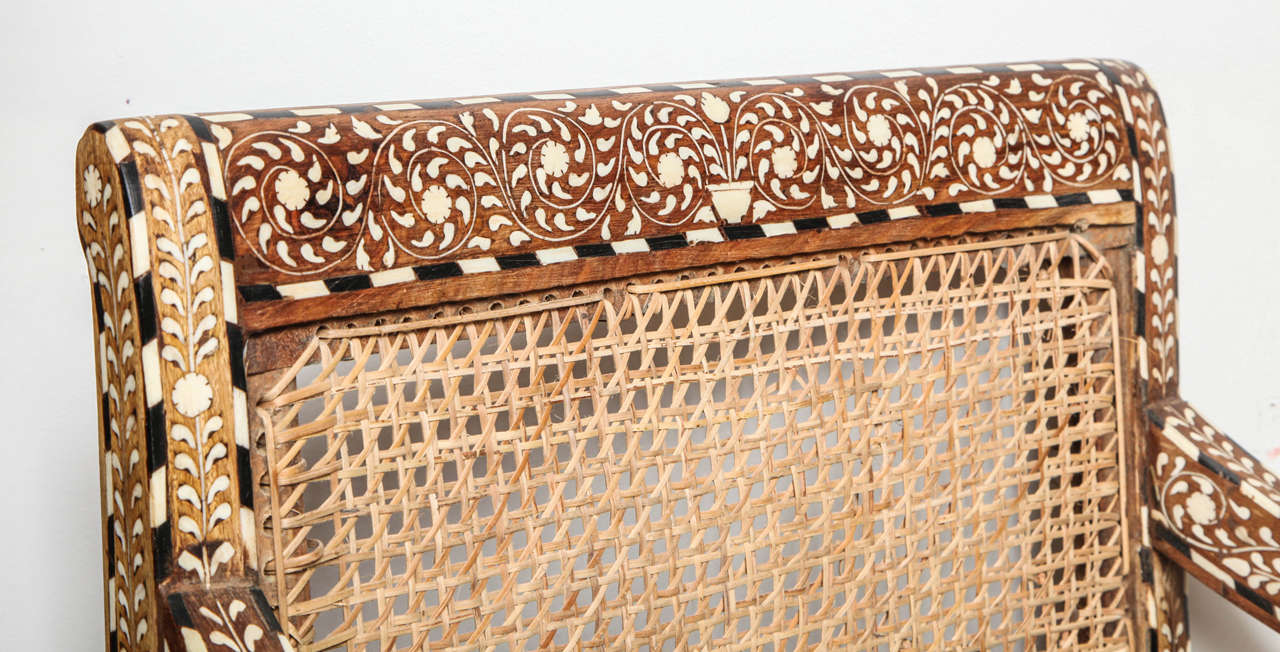 Bone Inlaid Armchair from India at 1stDibs | bone inlay chair, indian ...