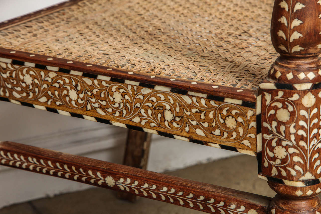 Bone Inlaid Armchair from India at 1stDibs | bone inlay chair, indian ...