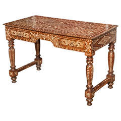 Bone Inlaid Desk at 1stDibs