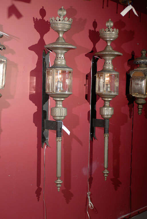 Pair of coach lanterns For Sale at 1stDibs | antique coach lanterns