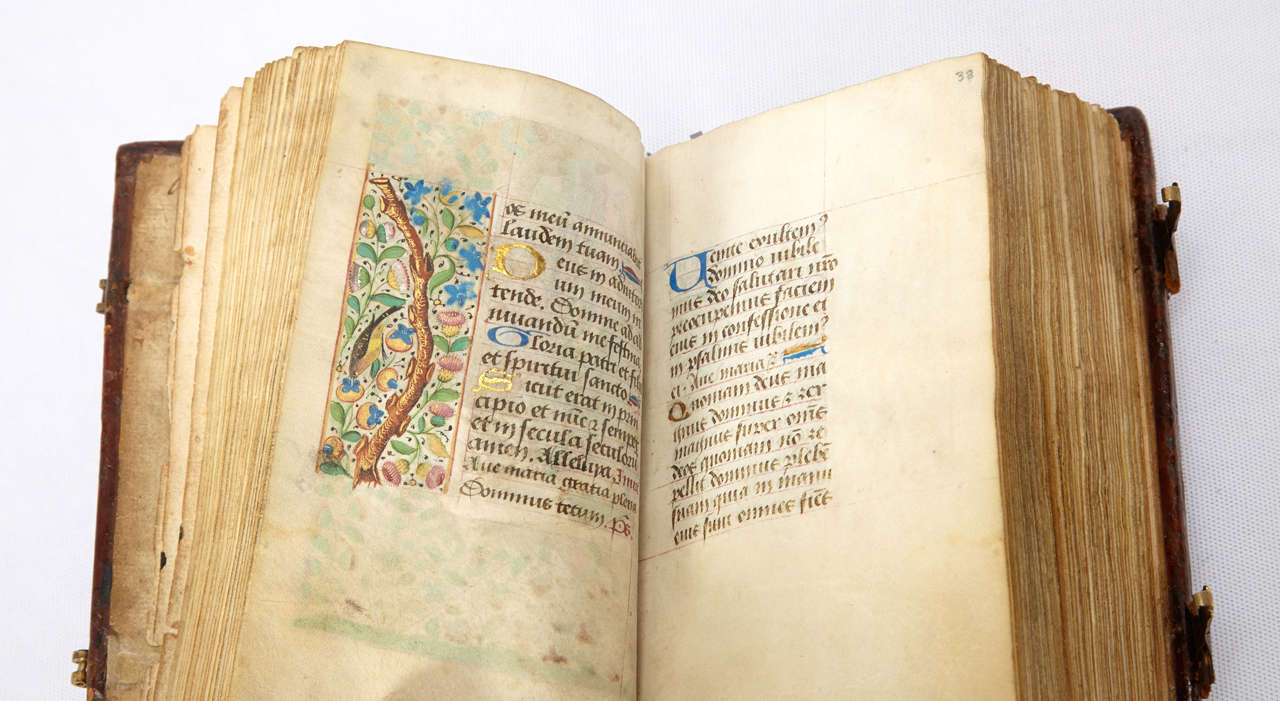 Illuminated Manuscript Book of Hours 15th Century. at 1stDibs ...