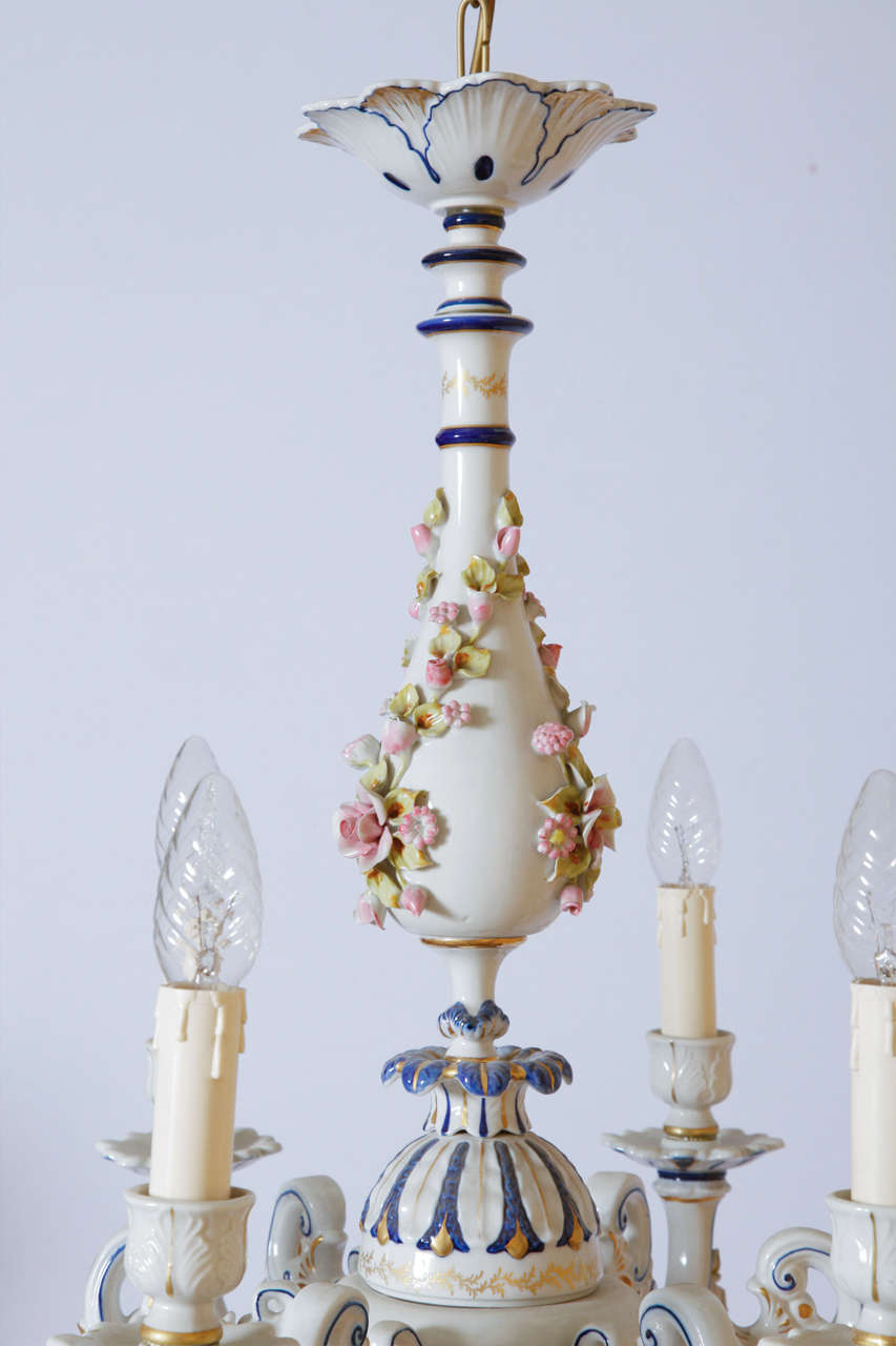 Capo Di Monte Chandelier at 1stDibs | capodimonte chandelier, italian ...