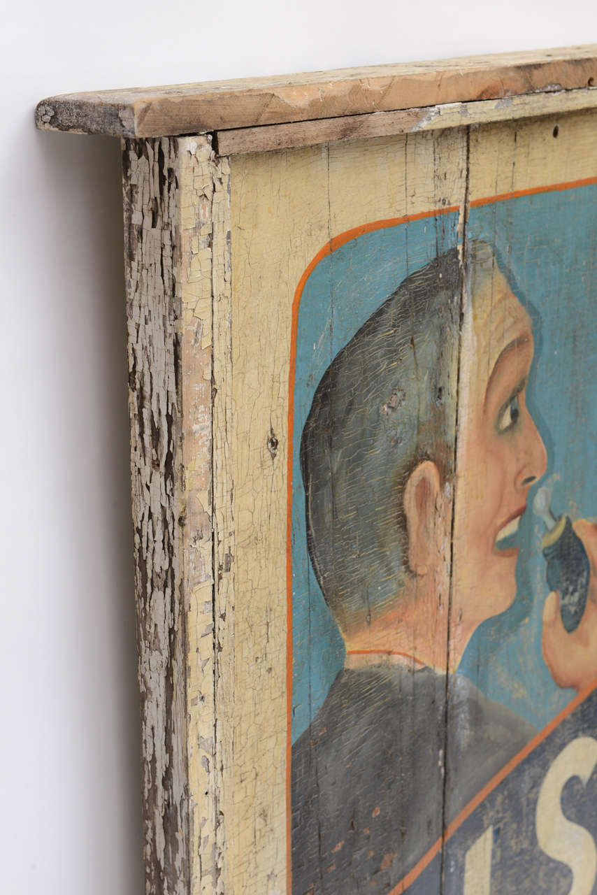 1930's English Advertising Sign For Sale at 1stDibs