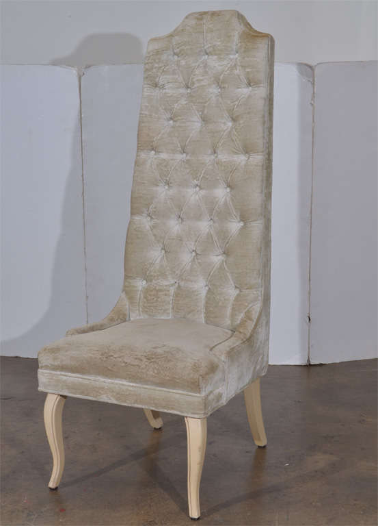 Set of Five Tall Back Tufted Dining Chairs at 1stDibs | tall back ...