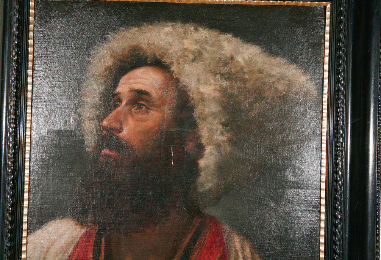 19th Century Oil Painting of Russian Cossack at 1stDibs